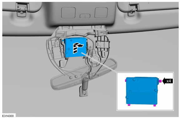 Ford Escape — Снятие и установка — Модуль обработки изображений A (IPMA ...